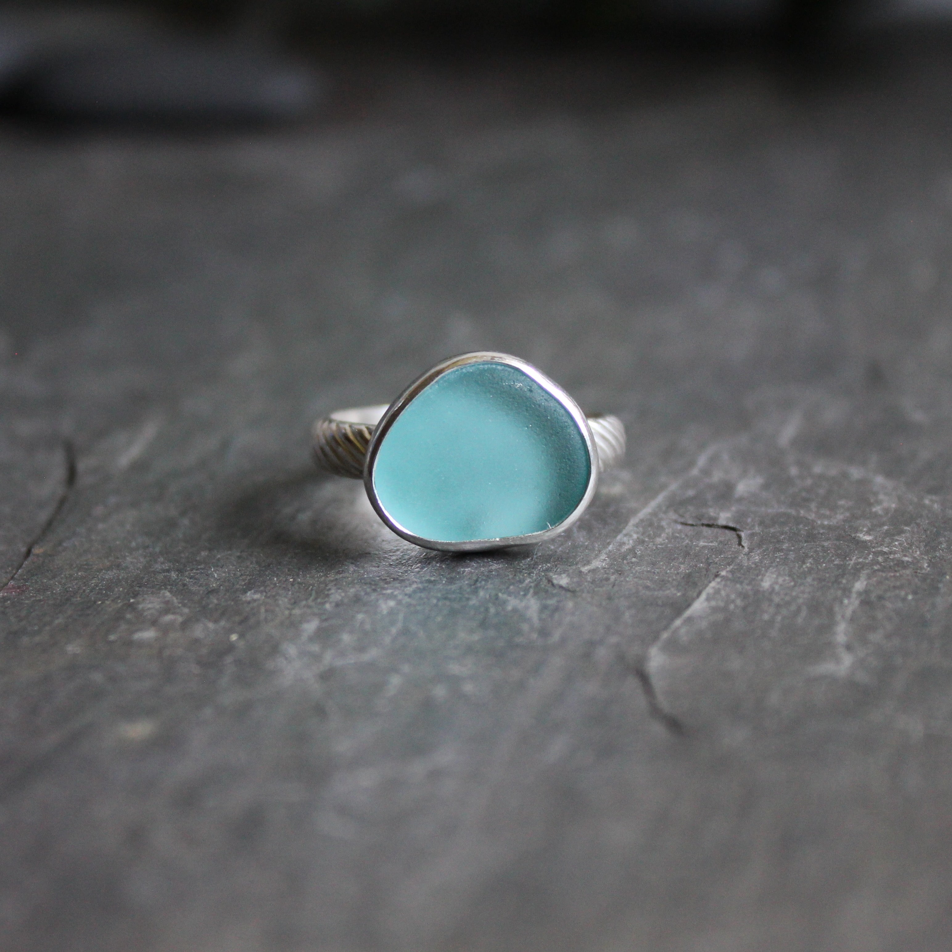 Accent Yourself Sterling Silver Sea Glass Rings Made By Barb Macy ...